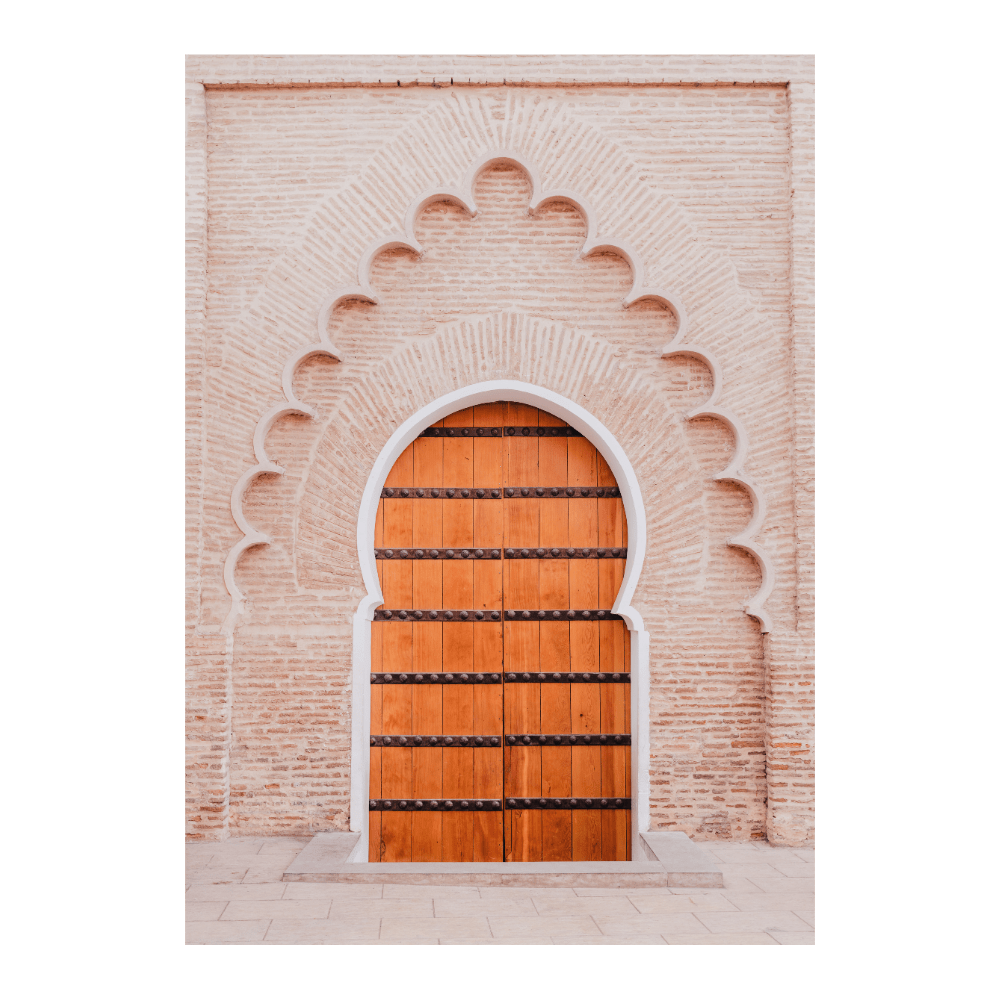 Brown Door in Marrakesh