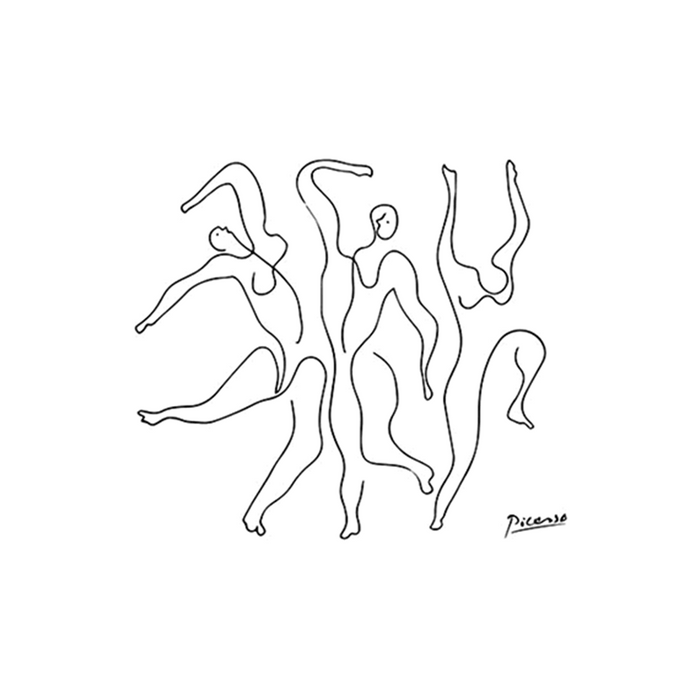 Picasso: Dancers Line Drawing