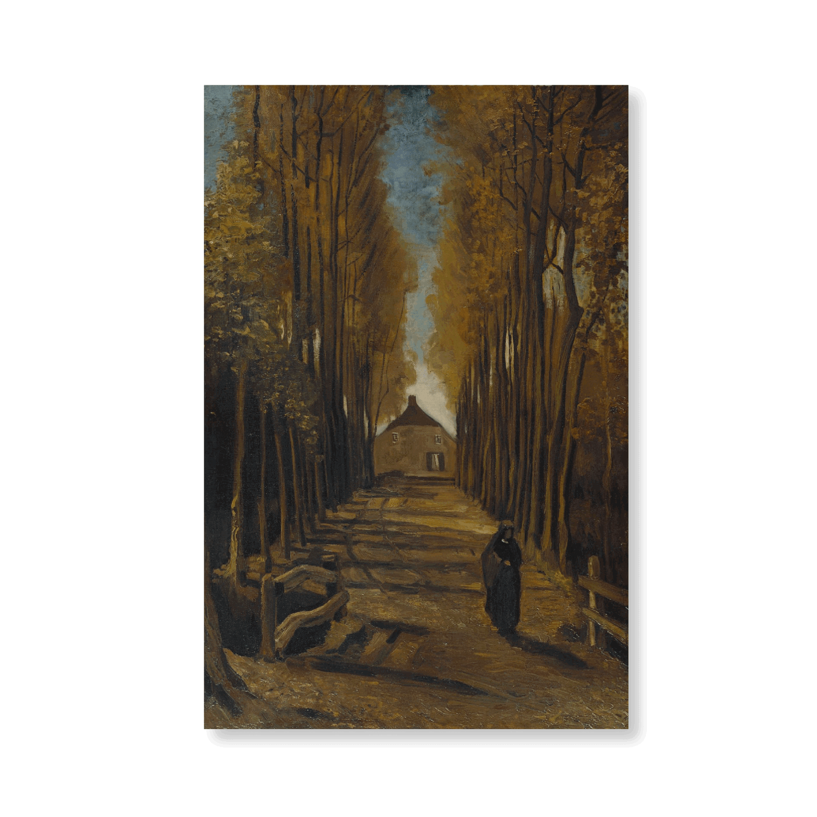 Van Gogh: "Avenue of Poplars in Autumn (1884)"