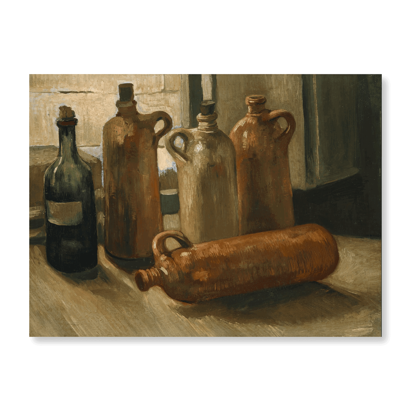 Van Gogh: "Stilleben mit fünf Flaschen (1884)"
